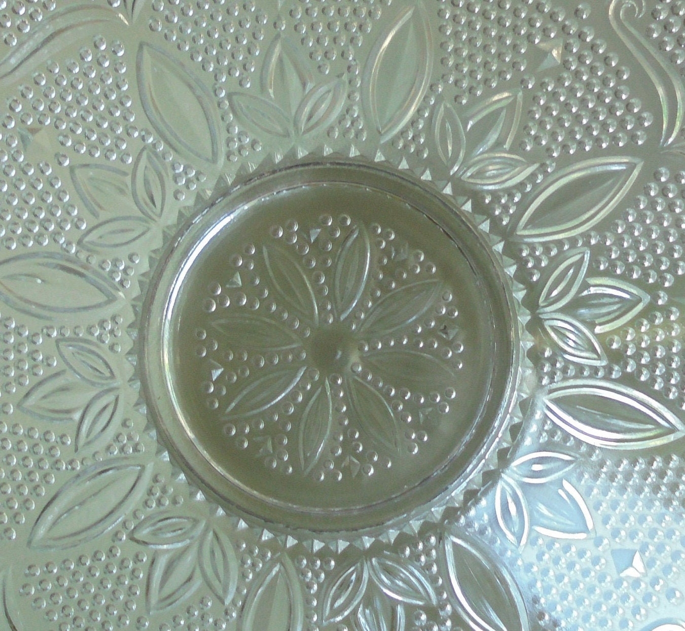 Clear Glass Textured Bowl Vintage Textured Glass Serving - Etsy