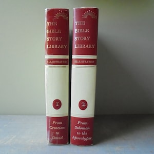 The Bible Story Library Book Set, Vintage Hardcover Religious Book ...
