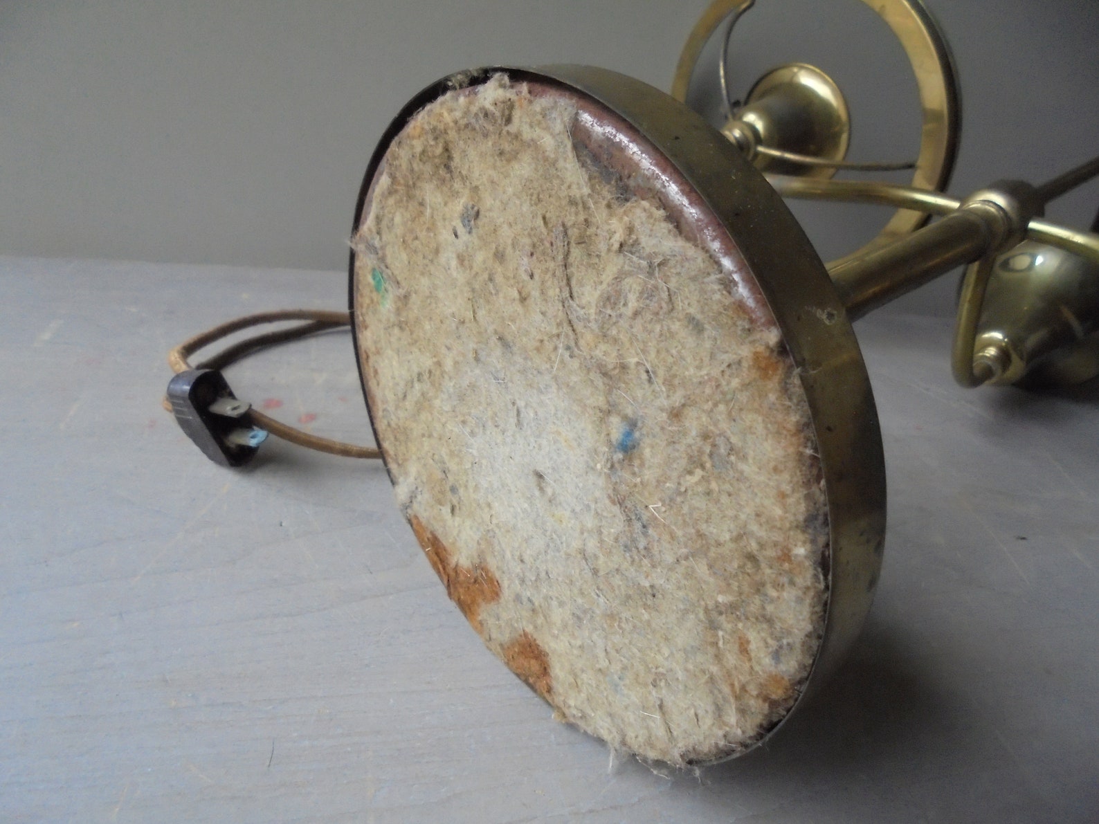 Vintage Double Light Student Lamp Brass Electric Lamp With - Etsy