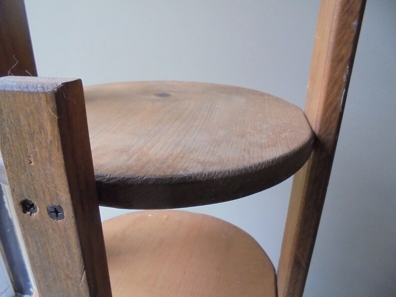 Vintage Pie Shelf Three Tiered Shelf Wooden Kitchen - Etsy