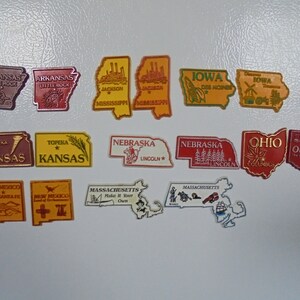 Vintage USA State Souvenir Magnet, Travel Memorabilia - Etsy