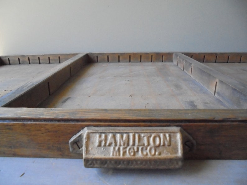 Vintage Hamilton MFG Co. Letterpress Drawer Typeset Case - Etsy