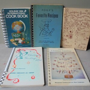 Vintage Cookbooks, Spiral Bound Cookbook, Recipes From the Michigan ...