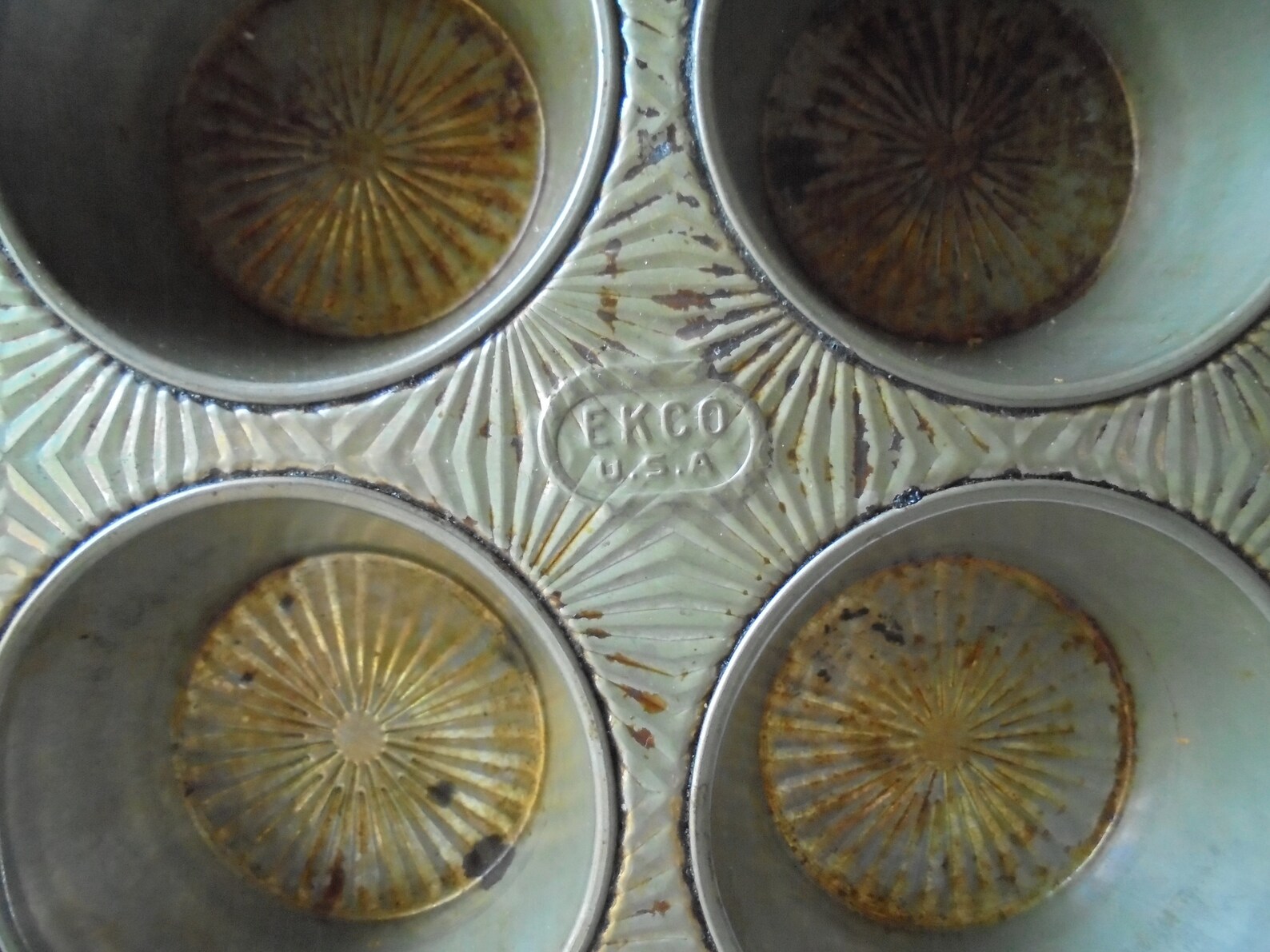 Vintage Ekco 12 Muffin Tin Ekco USA Ovenex Baking Pan - Etsy