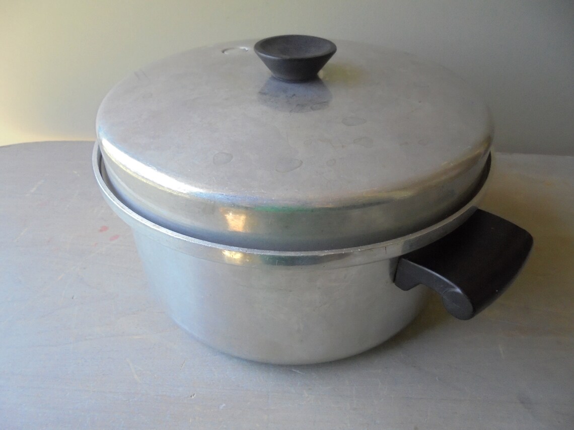 Vintage Mirro 5 Quart Aluminum Pot With Lid Vintage Kitchen - Etsy