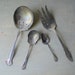 Rodgers Bros. Silver Plate Serving Spoon Salad Fork Vintage - Etsy