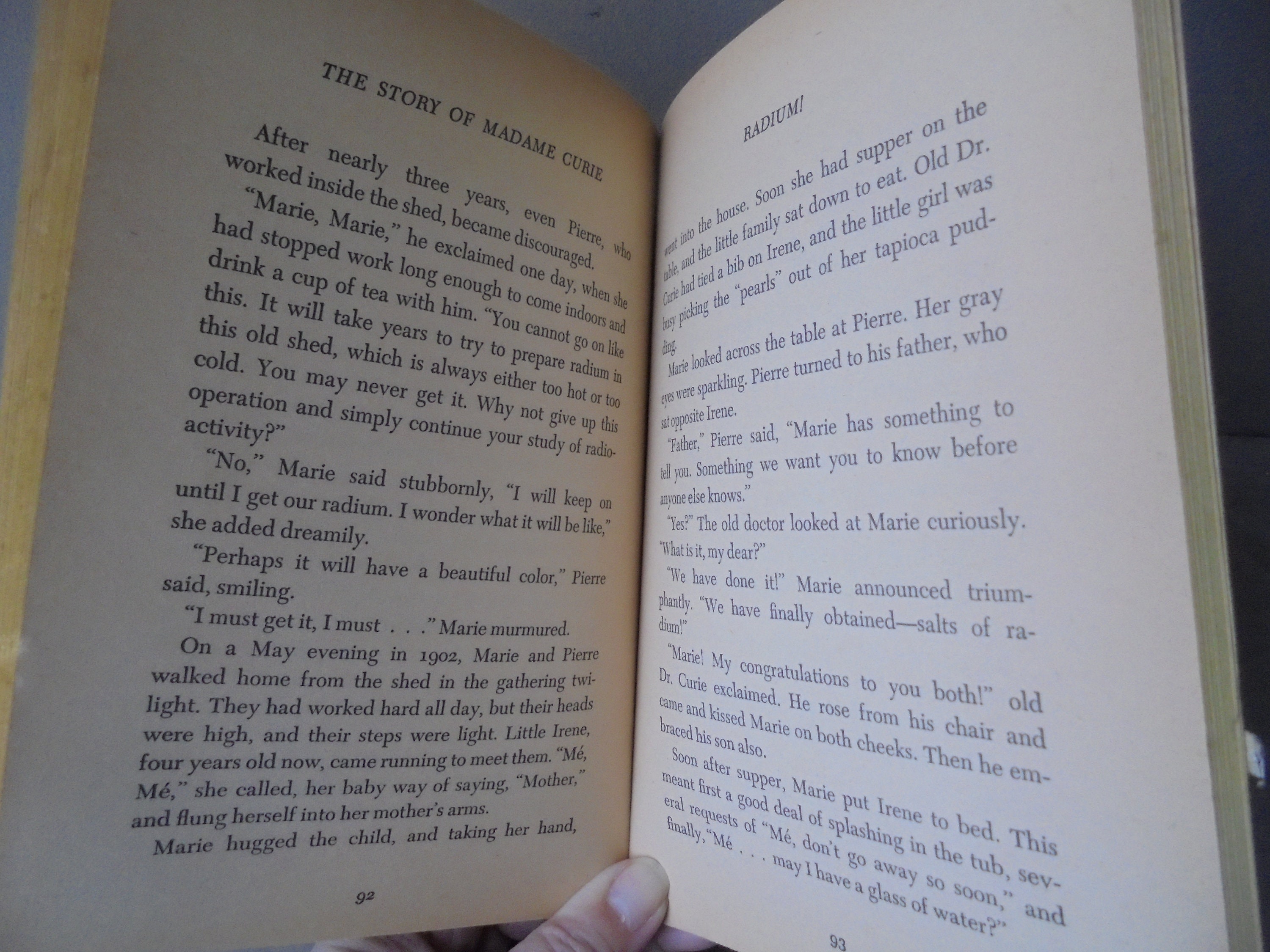 The Stroy of Madame Curie by Alice Thorne, Vintage Hardcover Book ...