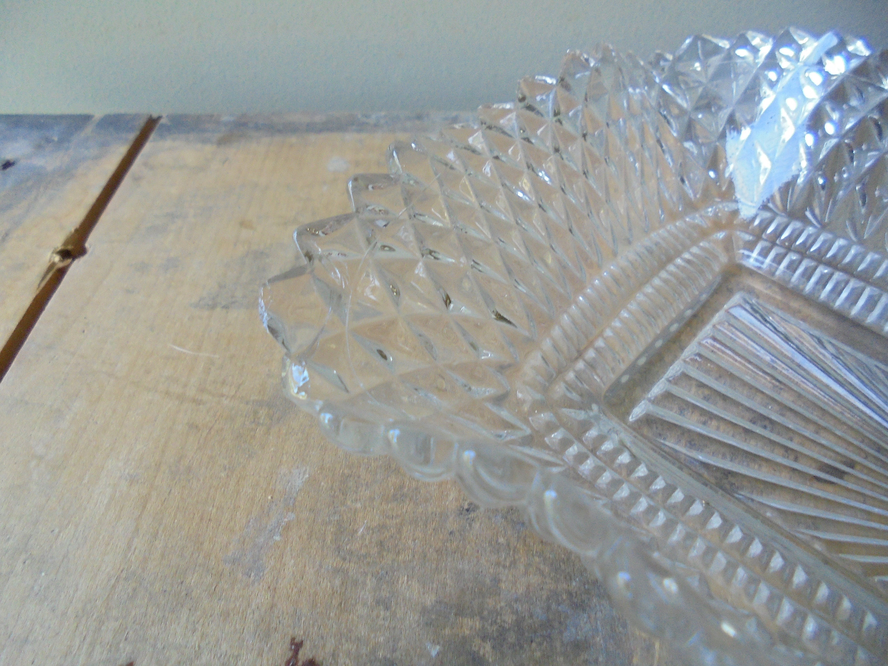 Vintage Textured Glass Relish Tray Glass Relish Bowl With - Etsy