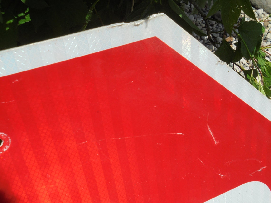 Vintage Stop Sign Large Metal Stop Sign 30 Road Sign - Etsy