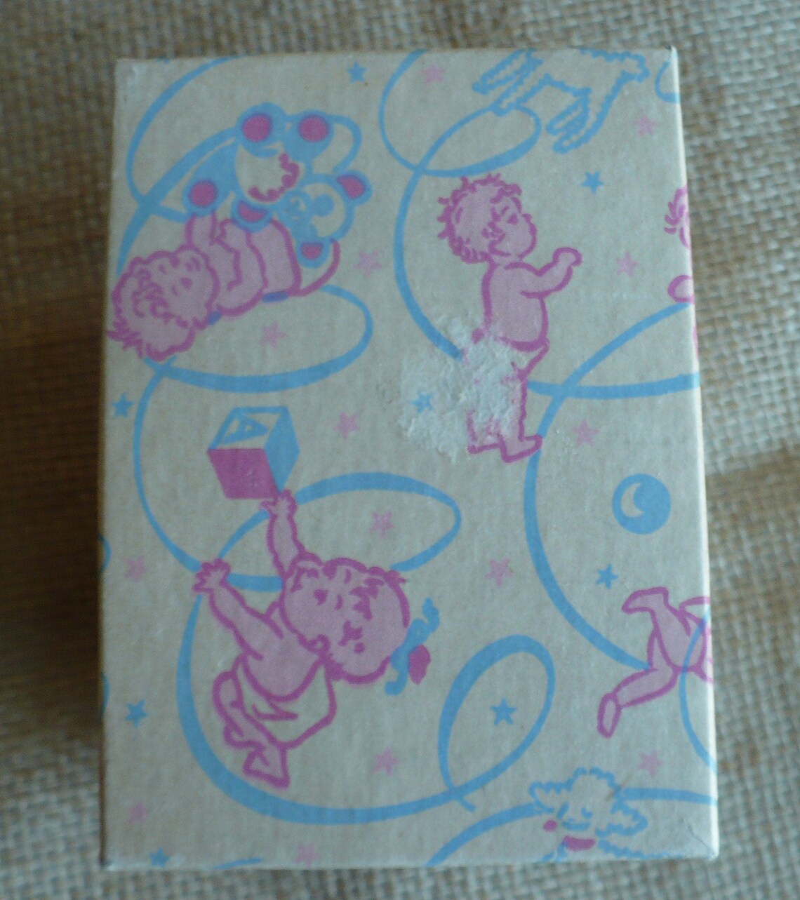 Vintage Baby Box Cardboard Box With Playing Babies - Etsy