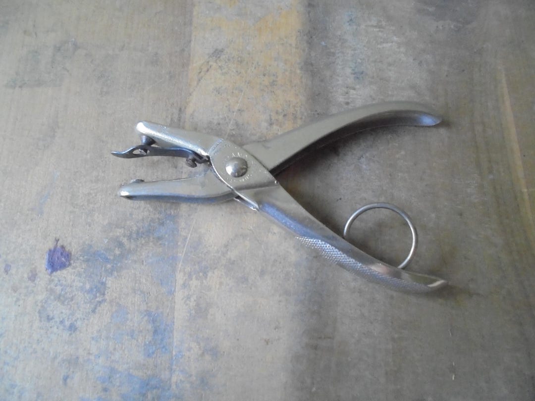 Vintage Brand Made in USA Ticket Puncher Paper Punch, Vintage Handheld ...