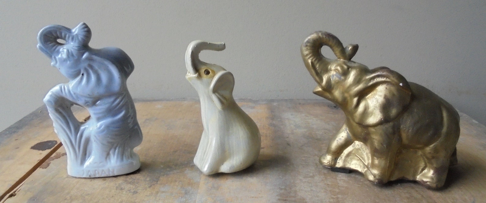 Vintage Elephant Figurine Collection Set of Six Animal - Etsy