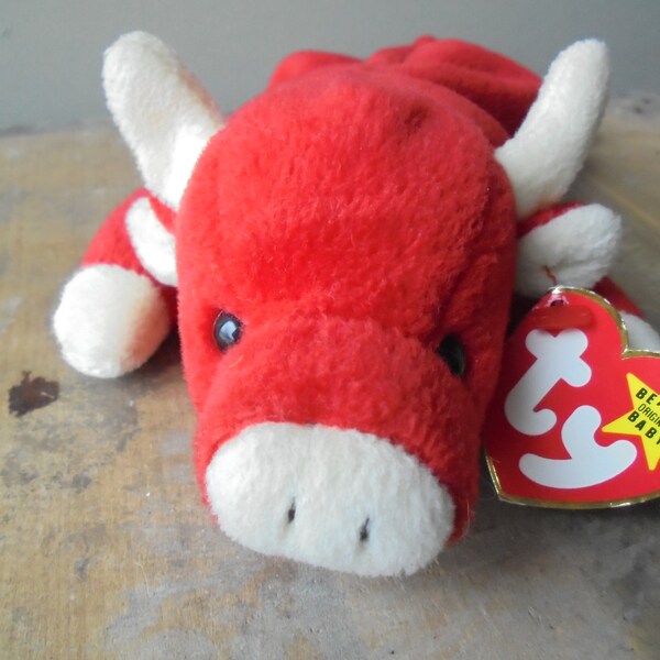 Ty Beanie Babies Tabasco Bull - Etsy
