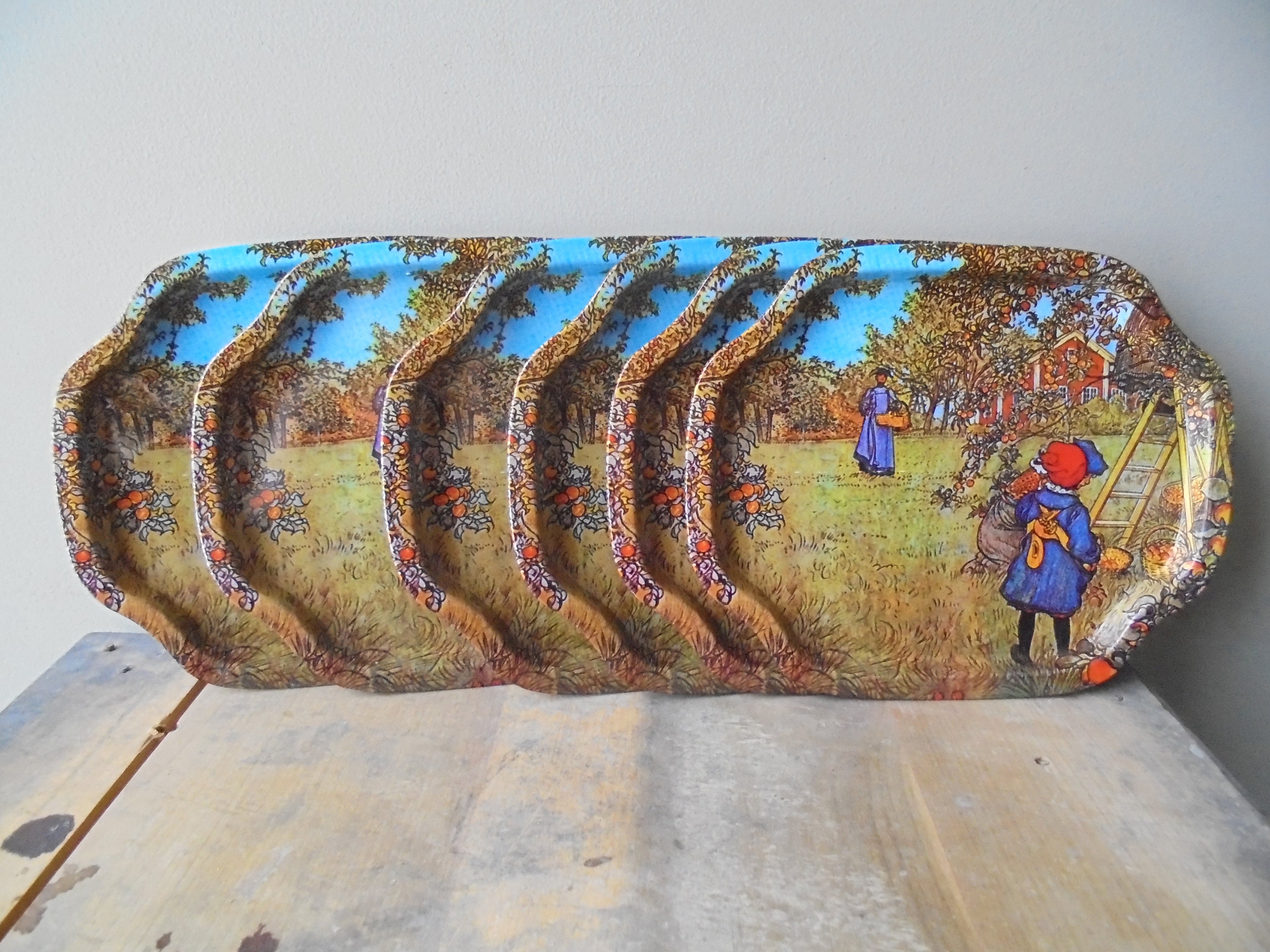 Vintage Metal Tray Collection of Small Metal Trays for Pour - Etsy