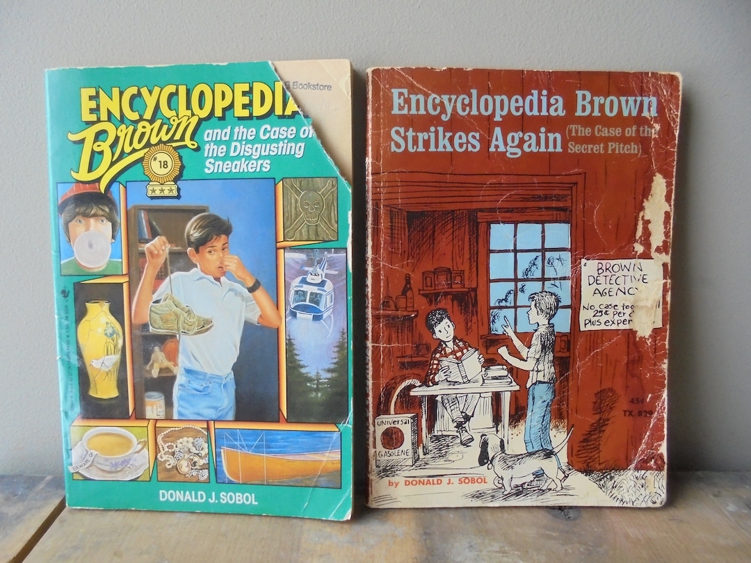 Vintage Paperback Encyclopedia Brown Books, Encyclopedia Brown by ...