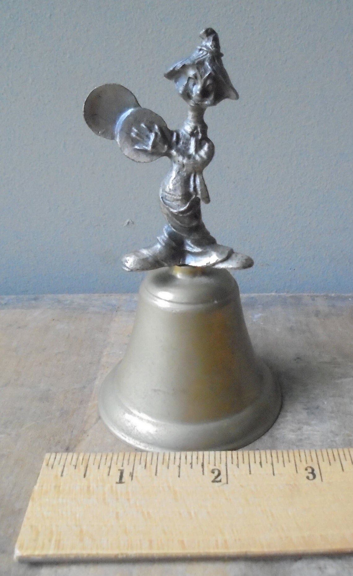 Vintage Clown Brass Bell Pewter Clown With Cymbals - Etsy