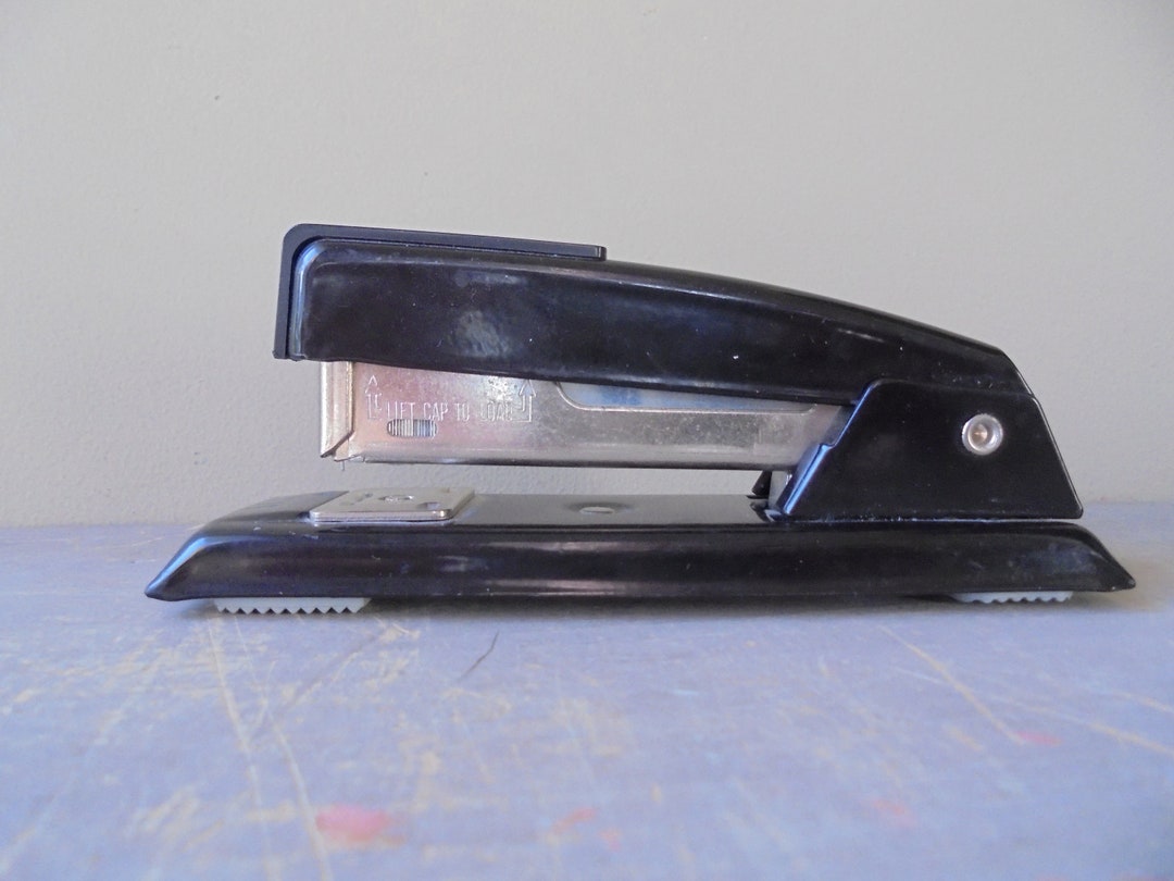 Black Swingline Stapler, Vintage Office Supply, Small Black Metal ...
