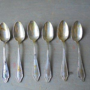 Vintage Set of Metal Baby Spoons, Collectible Spoons, Vintage Baby ...