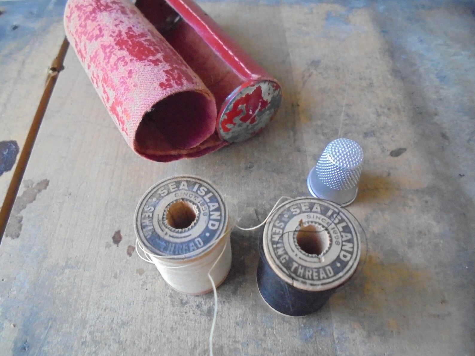 Vintage Red Sewing Bag Travel Size Sewing Kit Vintage Red - Etsy