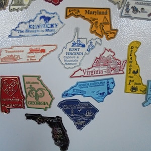 Vintage USA Souvenir Magnet, United States Refrigerator Magnets ...