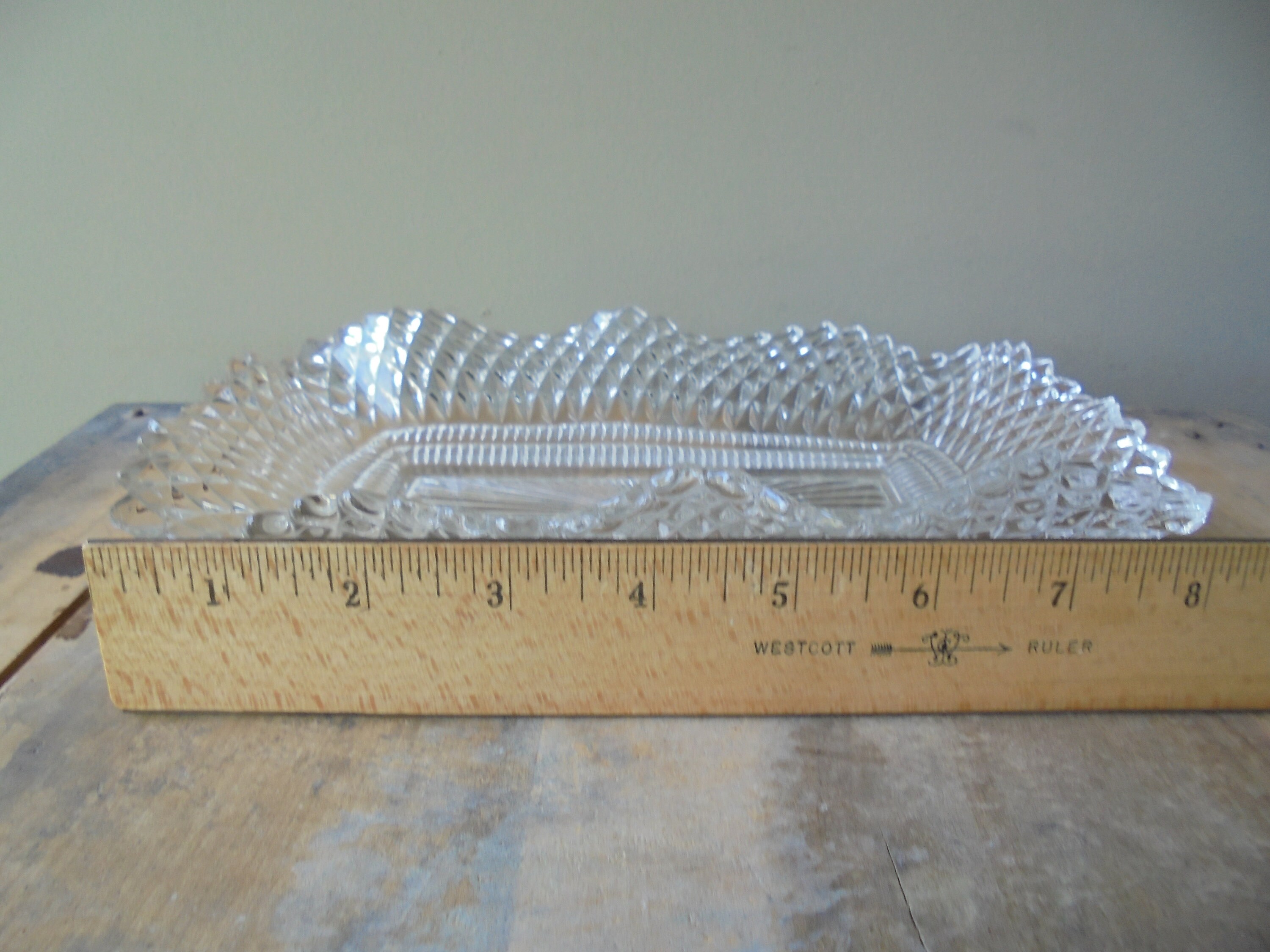 Vintage Textured Glass Relish Tray Glass Relish Bowl With | Etsy