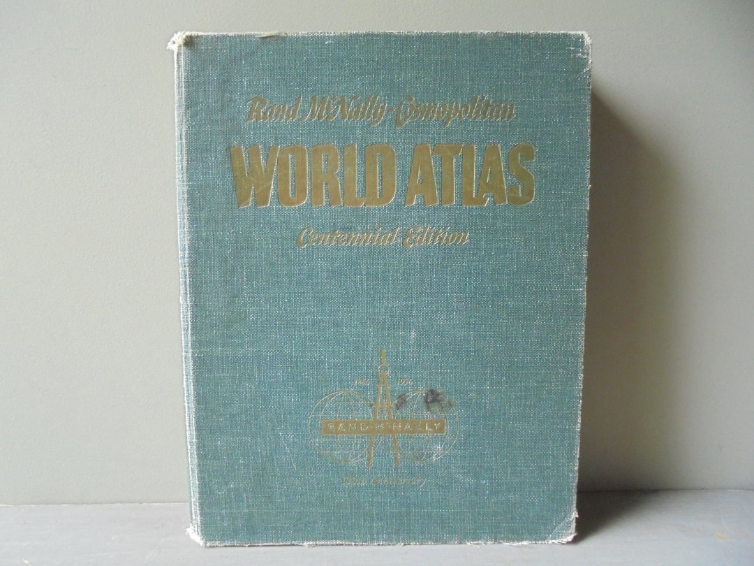 Rand Mcnally Cosmopolitan World Atlas Centennial Edition, Vintage Green ...