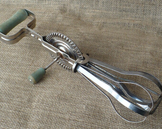 Vintage Another Androck Product Green Handle Hand Mixer Egg Beater - Etsy