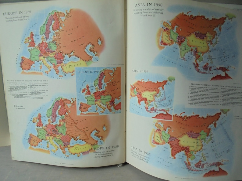 Rand Mcnally Cosmopolitan World Atlas Centennial Edition | Etsy
