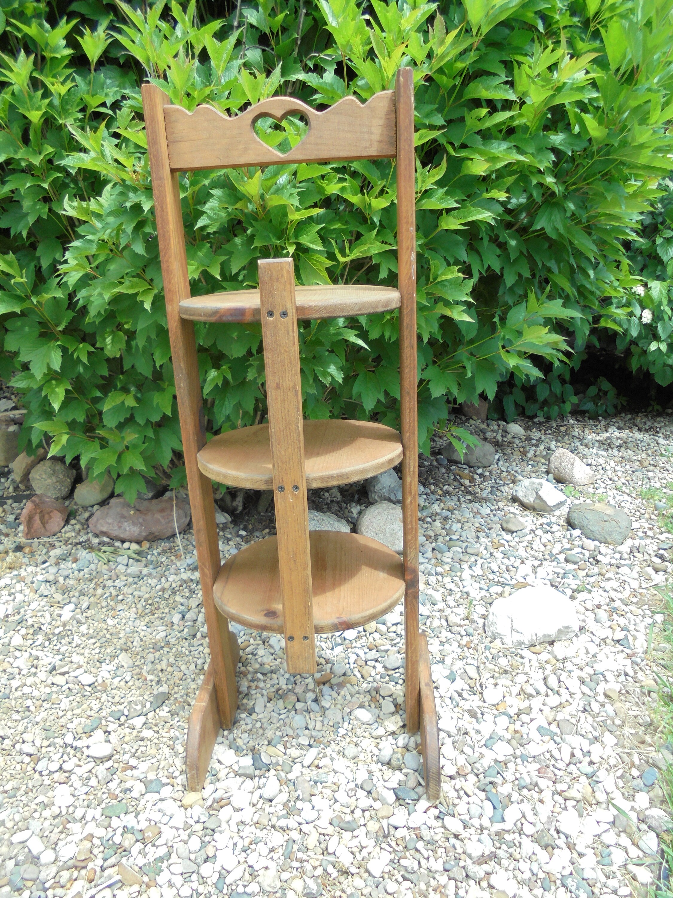Vintage Pie Shelf Three Tiered Shelf Wooden Kitchen - Etsy