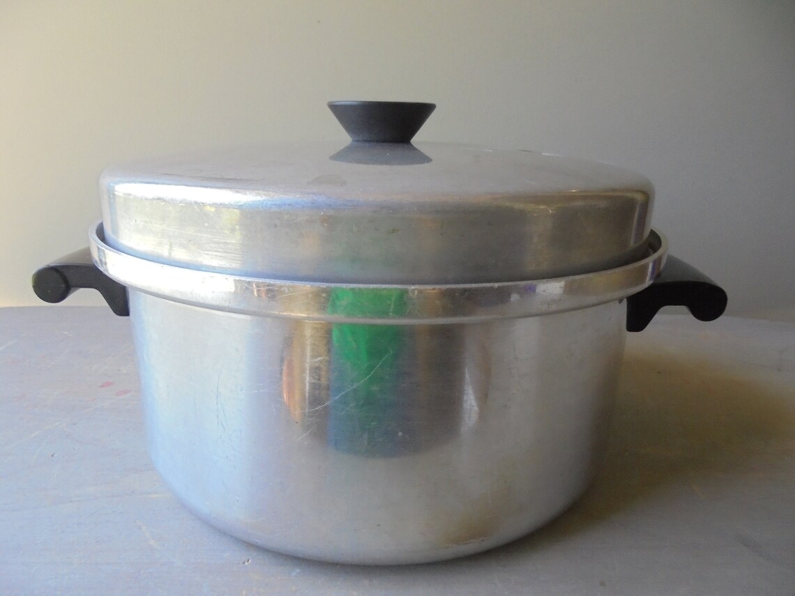 Vintage Mirro 5 Quart Aluminum Pot With Lid Vintage Kitchen - Etsy