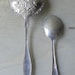 Rodgers Bros. Silver Plate Serving Spoon Salad Fork Vintage - Etsy