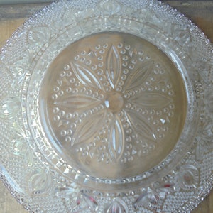 Clear Glass Textured Bowl Vintage Textured Glass Serving - Etsy