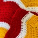 Kansas City Chiefs Theme Theme Red and Gold Chevron Pattern Afghan. - Etsy