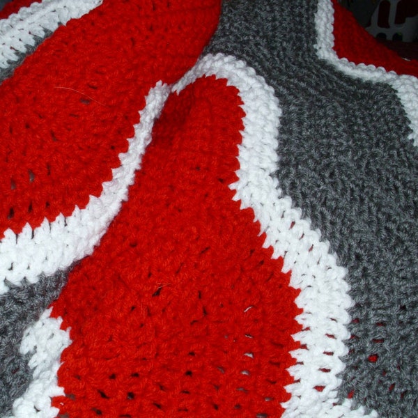 Ohio State Afghan - Etsy