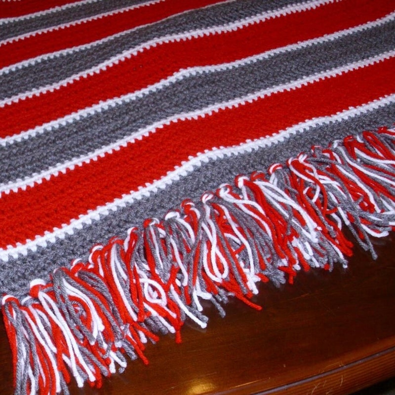 Ohio State Afghan - Etsy