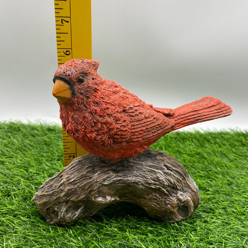 Cardinal Statue Cardinal Garden Statue Bird Figurine Bird - Etsy