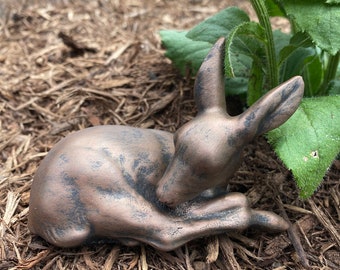 Concrete Fawn Statue - Etsy