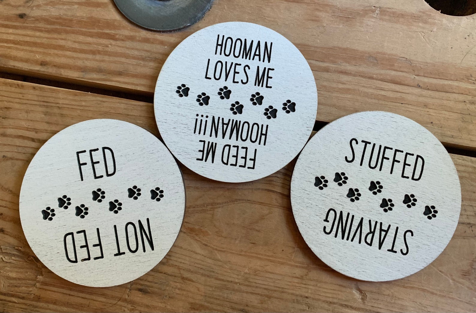 Fed/not Fed Dog Magnet Farmhouse Food Reminder Refrigerator - Etsy