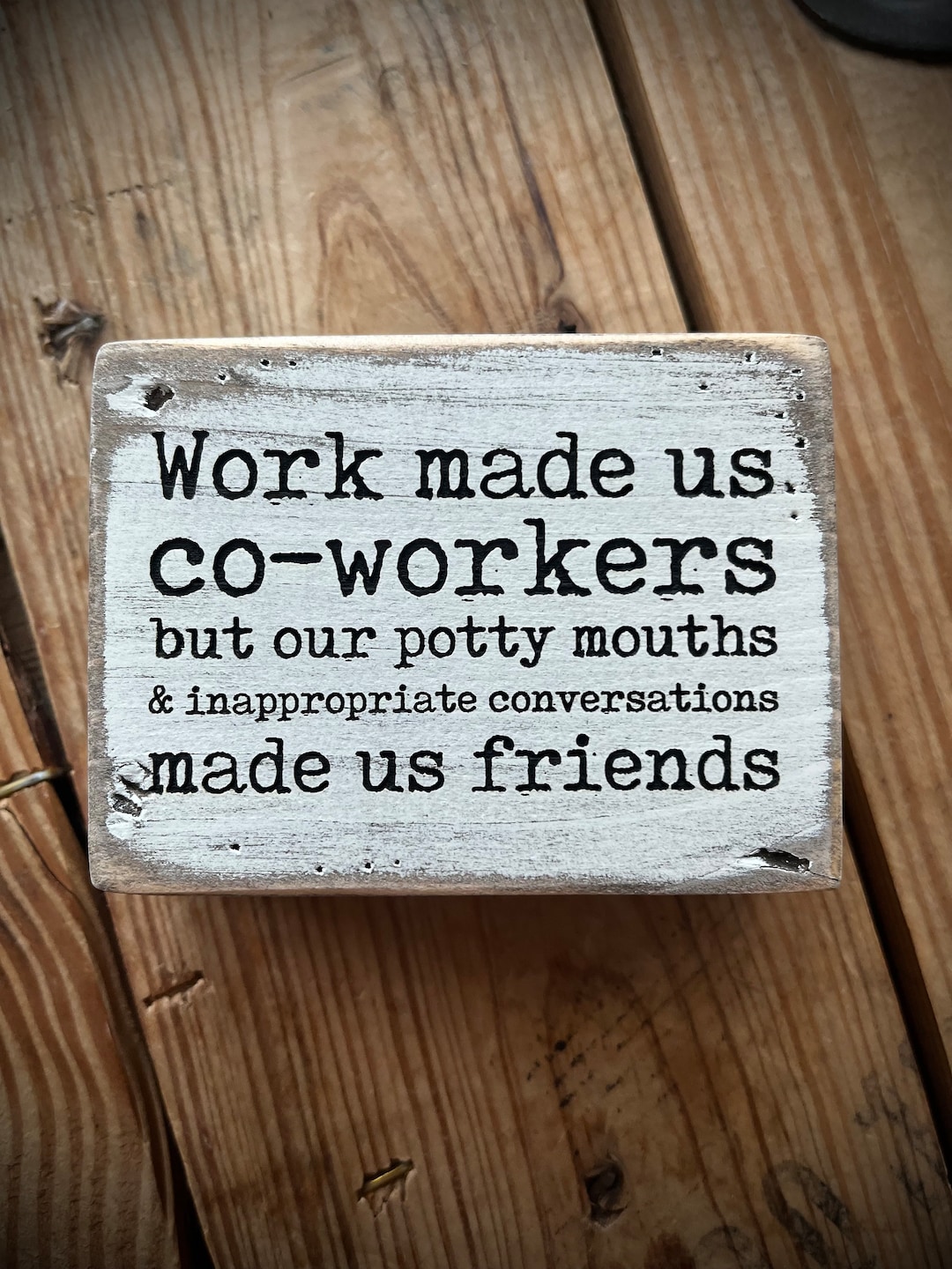 Co-workers Sign, Freestanding Block Sign, With Free Personalization on ...