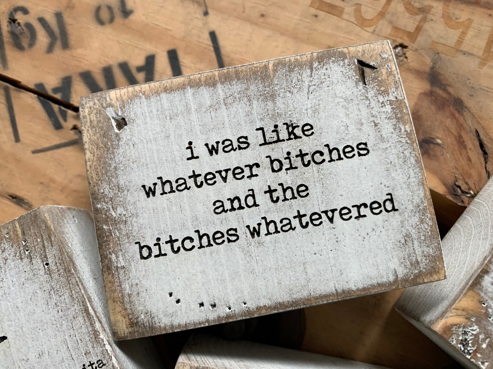 Itty Bitty Blocks Custom Sign Customized Desk Sign Shelf - Etsy