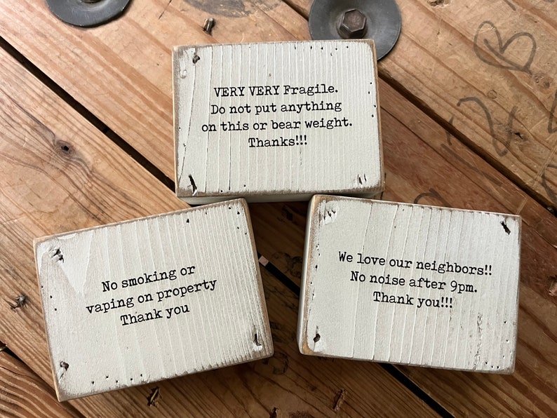 Itty Bitty Blocks Custom Sign Customized Desk Sign Shelf - Etsy