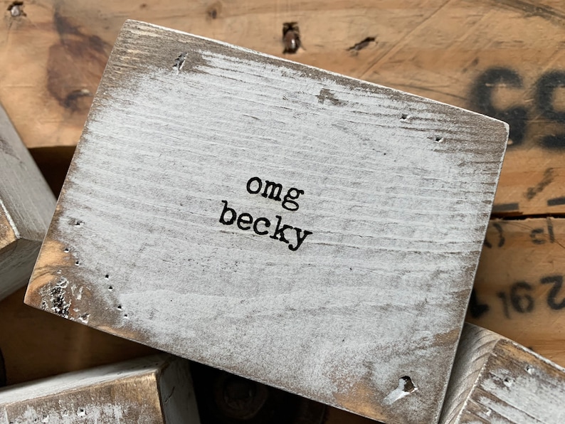 Itty Bitty Blocks Custom Sign Customized Desk Sign Shelf - Etsy