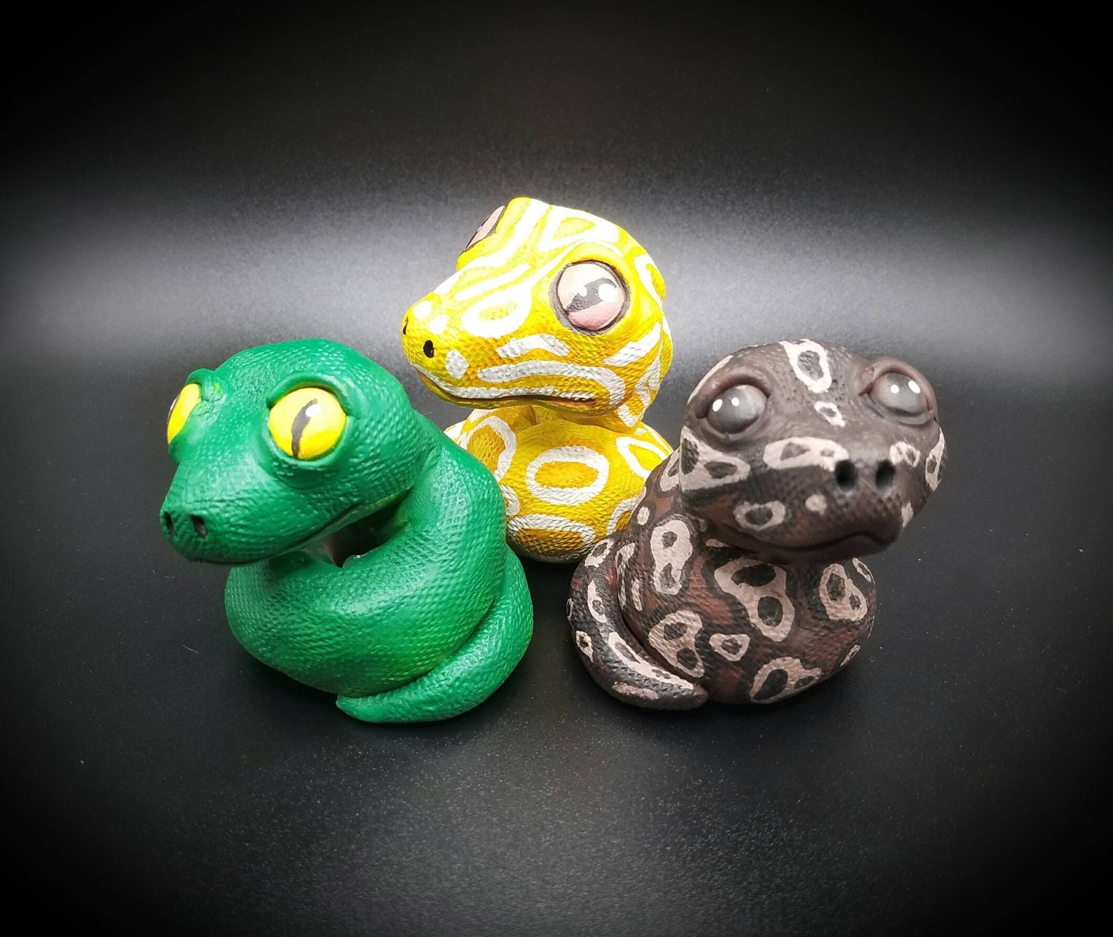 Chonky Snakes Polymer Clay One of a Kind Art Sculptures - Etsy