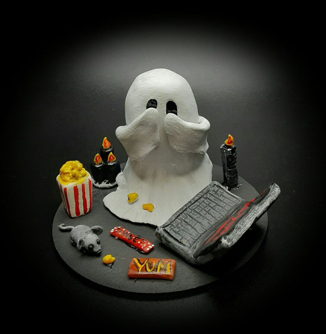 Scared Ghost "sage" Horror Movie Night Art Scene - Etsy