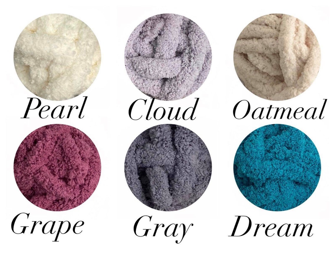 JUMBO Chenille Blanket Chunky Chenille Yarn Chunky knit | Etsy