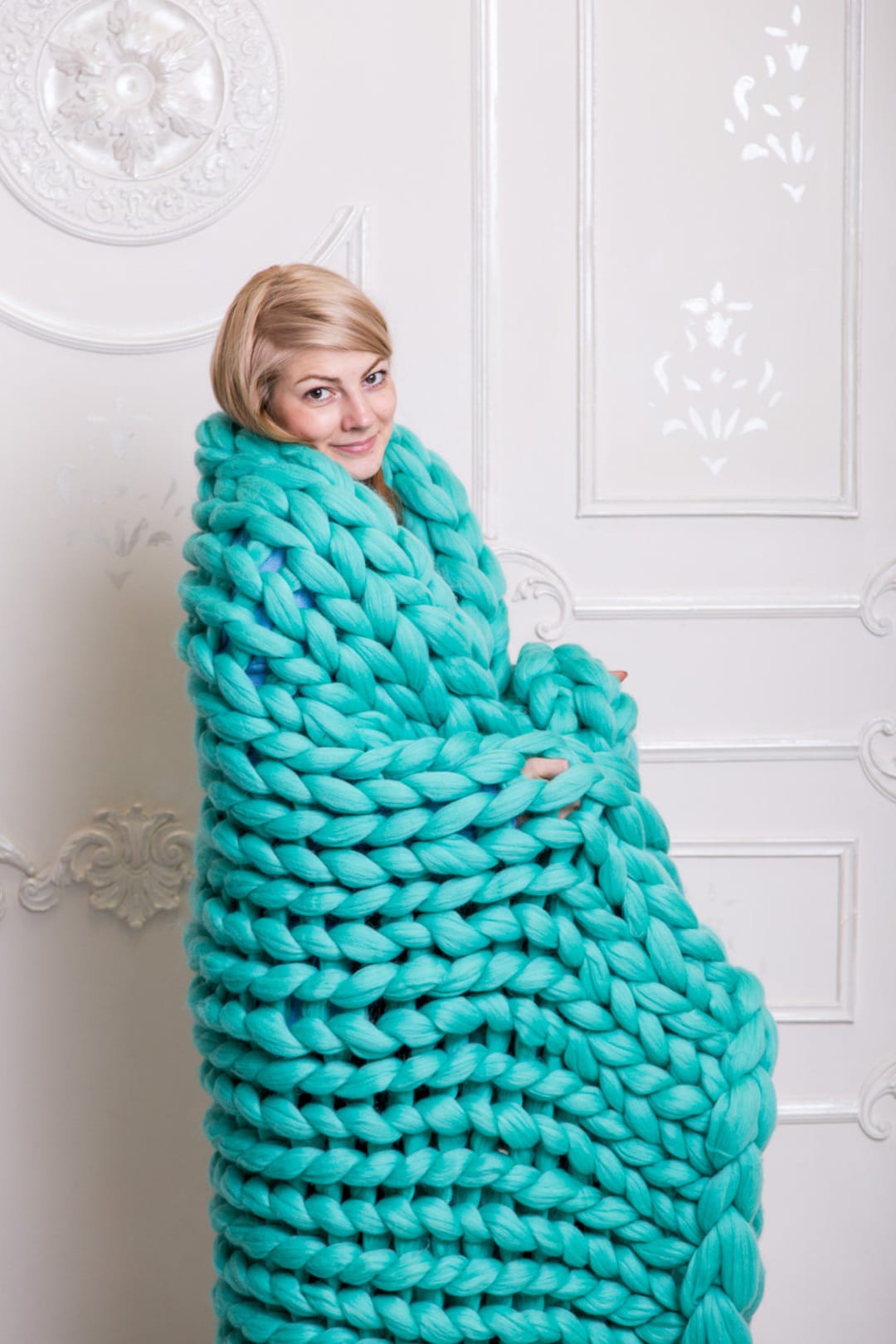 Super Chunky Knit Blanket, Merino Wool Blanket, Chunky Knits, Chunky ...