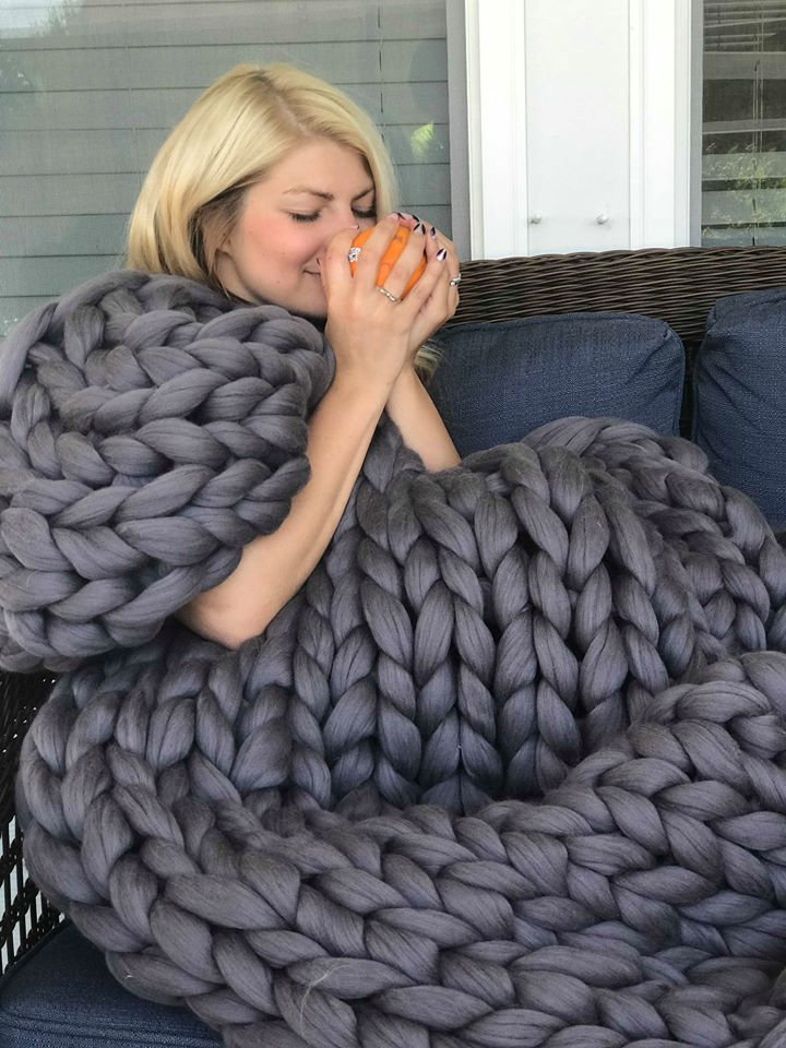Super Chunky knit blanket chunky blanket chunky knits | Etsy