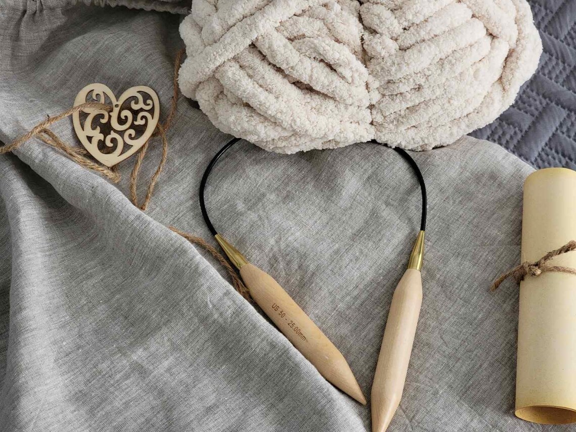 Chunky Knit Blanket DIY KITS for Adults Make Your Own Super | Etsy