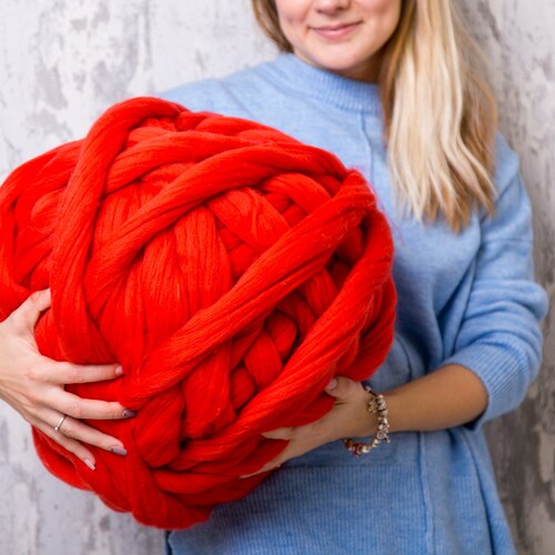 Chunky Merino Wool Roving. Arm Knitting. Merino Giant Yarn. | Etsy