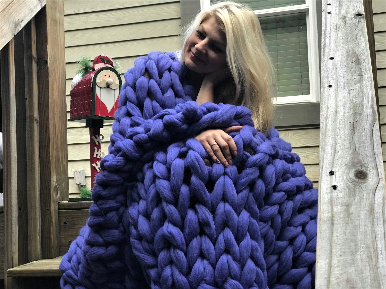 Super Chunky Knit Blanket Chunky Knits Merino Wool Blanket | Etsy